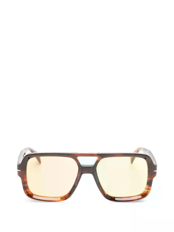 DB EYEWEAR BY DAVID BECKHAM Tortoiseshell-effect Square-frame Sunglasses