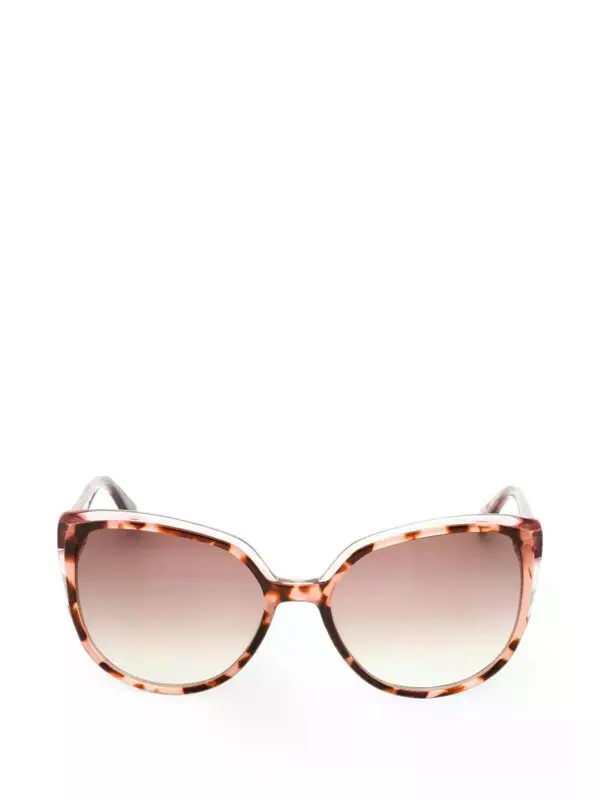 Anne Klein Cat-eye Tortoiseshell-effect Sunglasses
