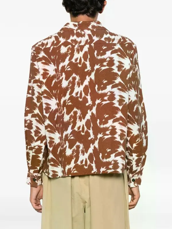 BODE Cow-print Flannel Shirt