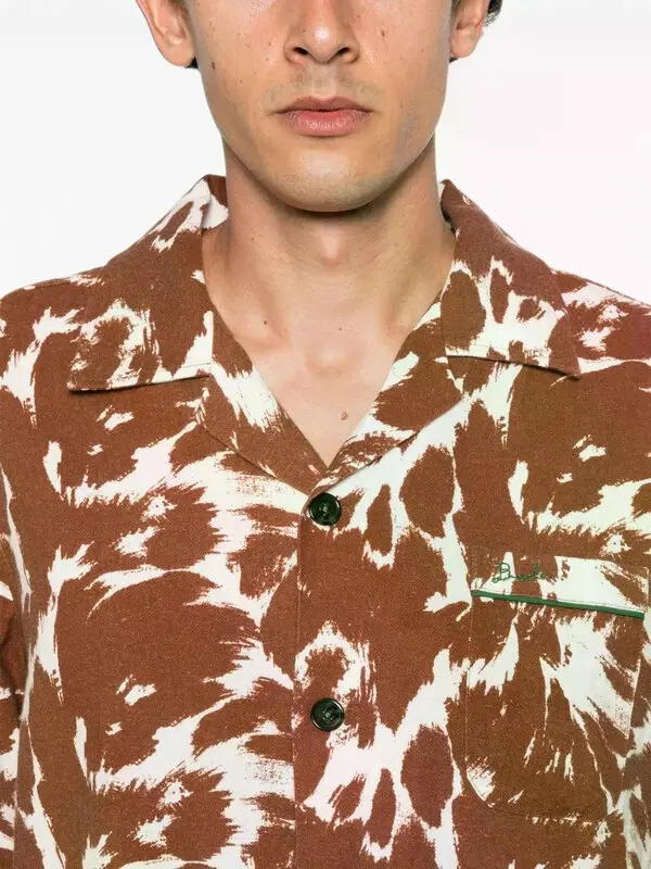 BODE Cow-print Flannel Shirt