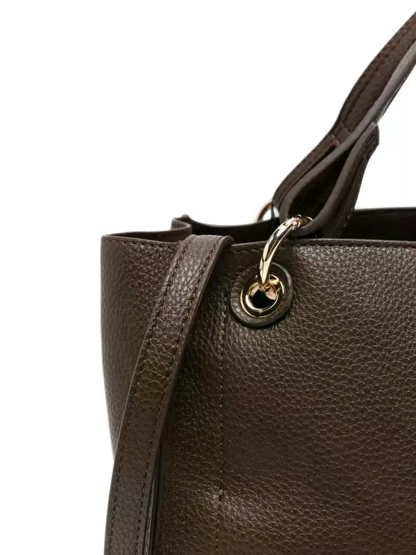 TWINSET Grained-effect Logo-lettering Tote Bag