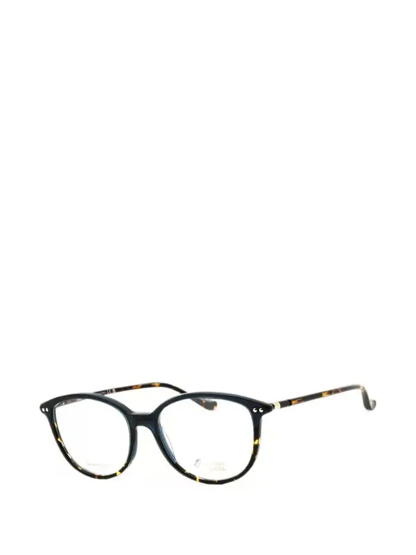 EMOZIONI Tortoiseshell-effect Round-frame Glasses