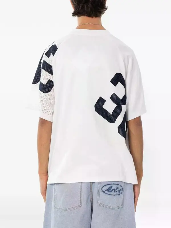 ARTE ANTWERP Mesh-panelled Jersey T-shirt