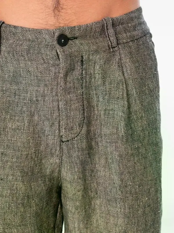 Transit Pleated Fil-à-fil Trousers