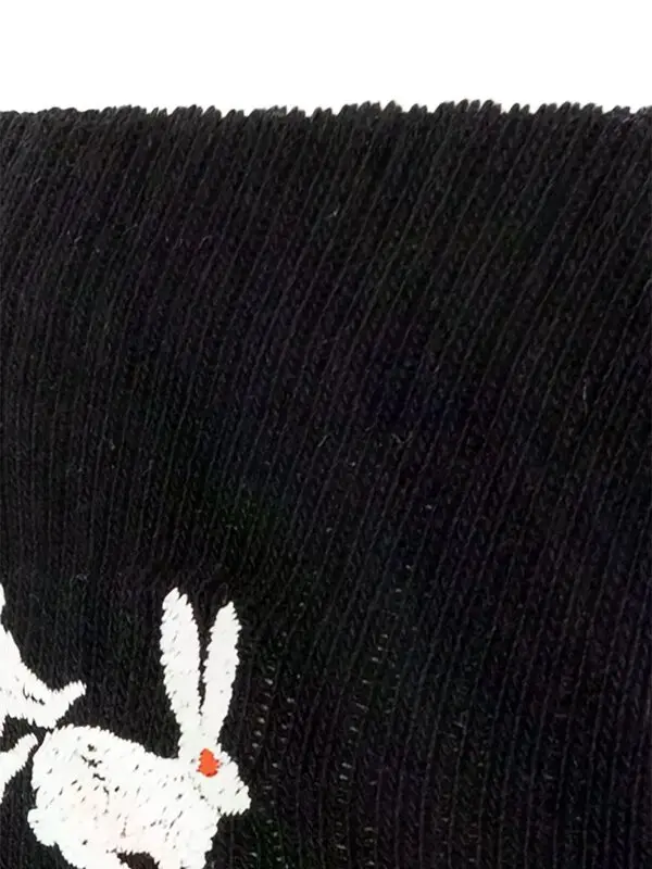 CARNE BOLLENTE Rabbit-embroidered Logo Socks