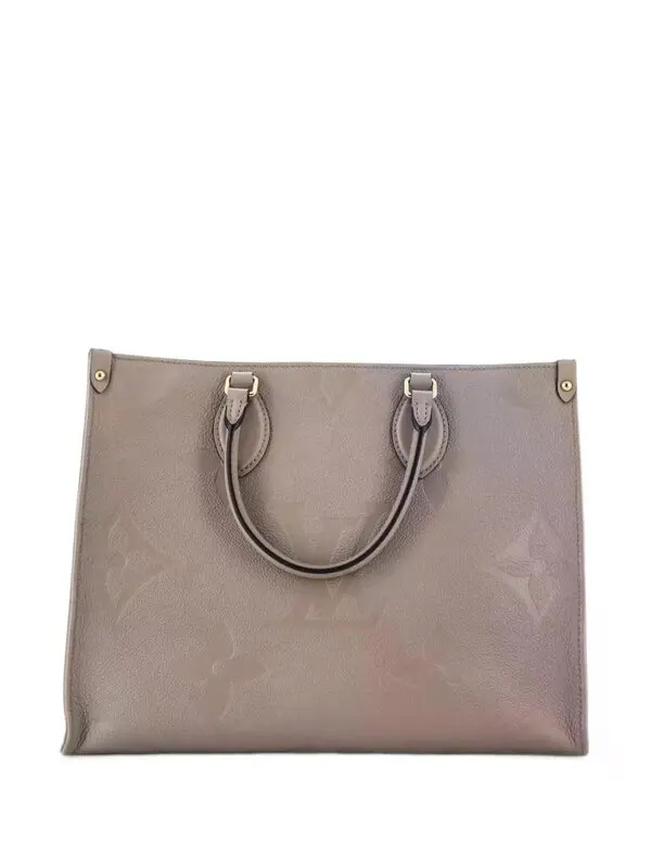 LOUIS VUITTON Onthego Monogram Empreinte Giant Mm Tote Bag - Neutrals
