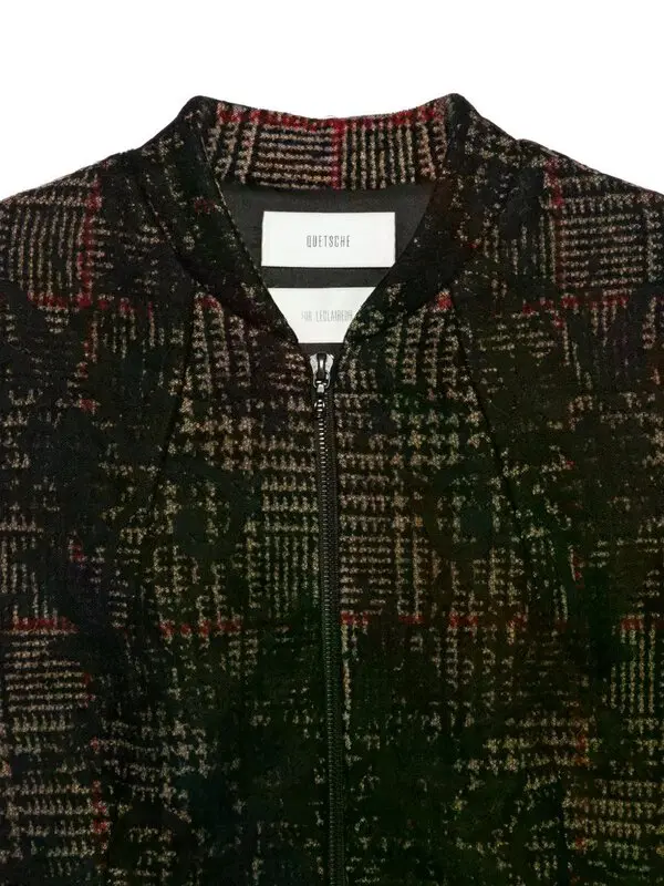 QUETSCHE Prince Of Wales Check Bomber Jacket