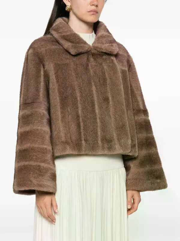 VALENTINI 1972 Faux-fur Cropped Coats