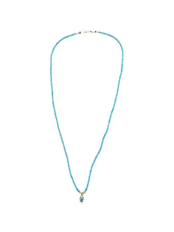 MADISON Faceted Beaded Teardrop Necklace