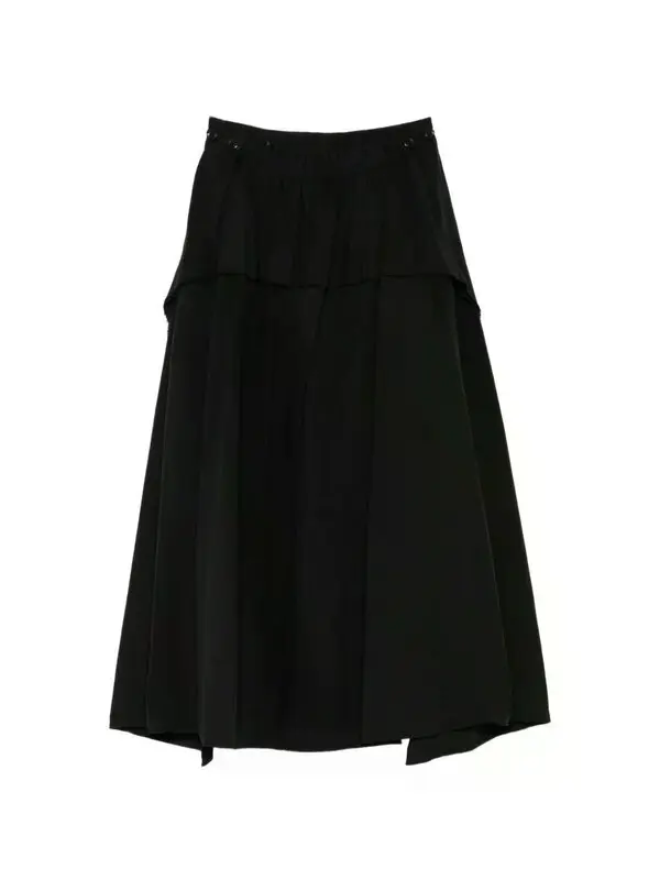 Y’s Paneled Flare Midi Skirt
