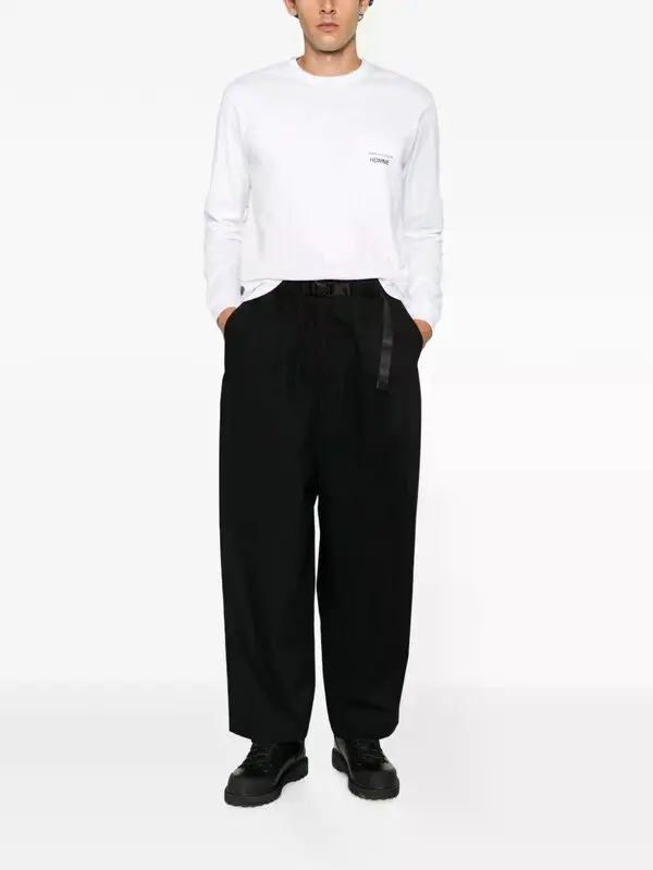 Comme Des Garçons Logo-print Chest-pocket T-shirt - White