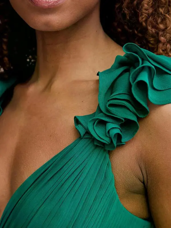 MORGAN Ruffled Cut-out Maxi Dress