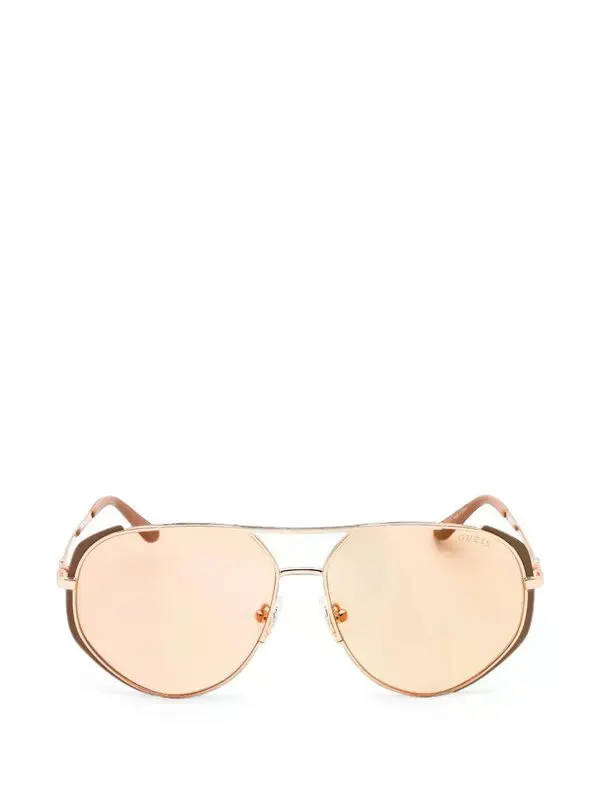 Guess Geometric-frame Sunglasses - Pink