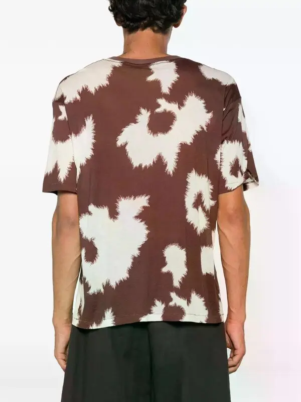 BODE Cow-print Logo-embroidered T-shirt