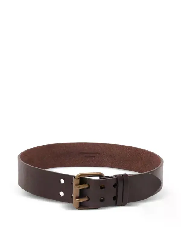 Saint Laurent Leather Belt - Brown