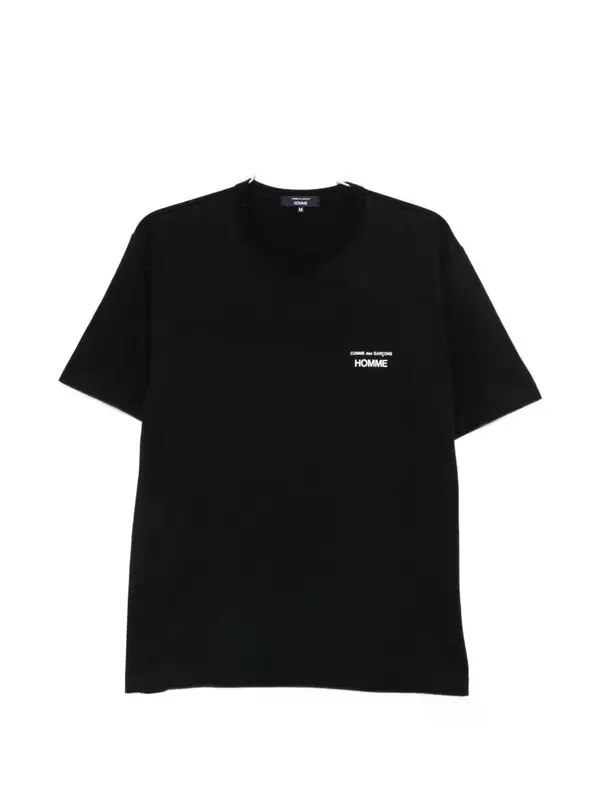 Comme Des Garçons Logo-print T-shirt - Black