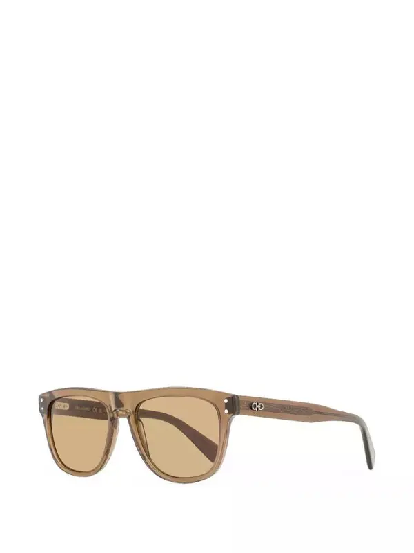 FERRAGAMO Gancini Square-frame Sunglasses