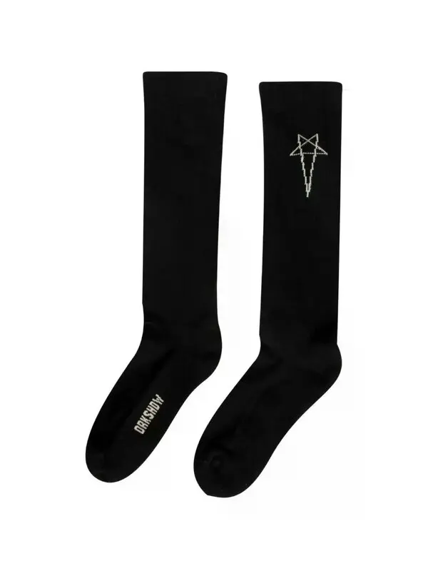 Rick Owens Pentagram Knee-high Socks