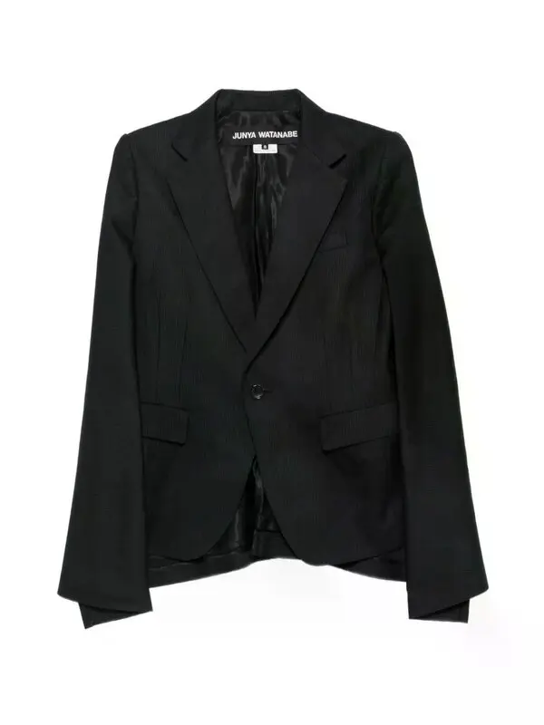 Junya Watanabe Pinstripe-pattern Cape-style Blazer