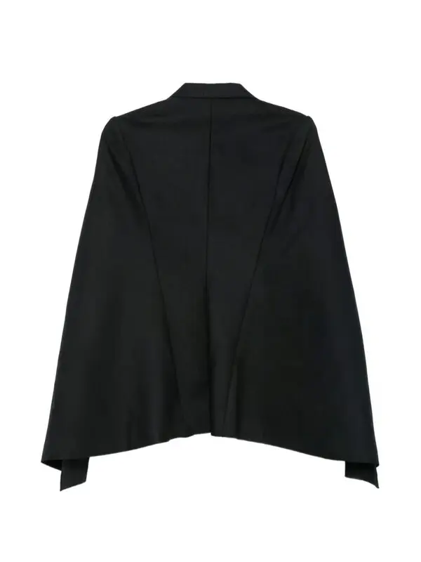 Junya Watanabe Pinstripe-pattern Cape-style Blazer