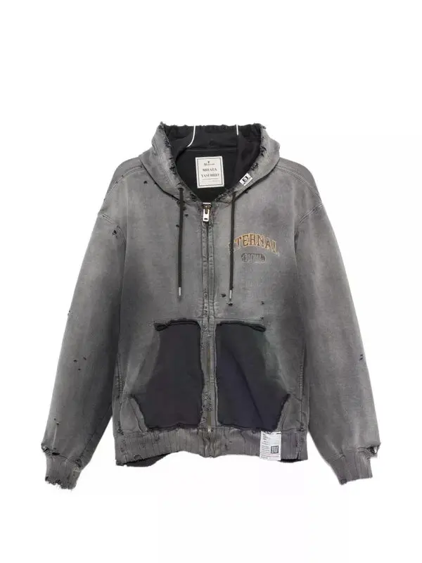Mihara Yasuhiro Distressed Logo-print Jacket