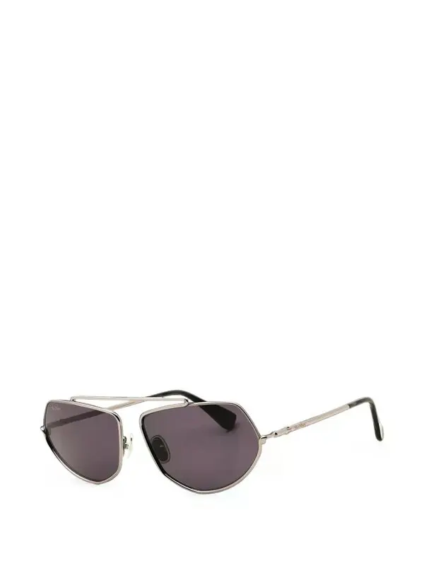 Max Mara Assimetric-frame Sunglasses - Red