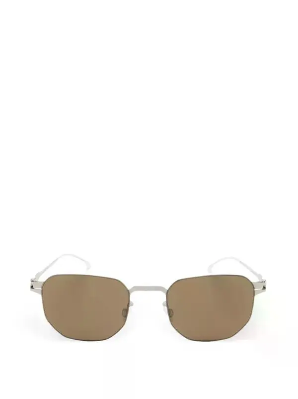 Mykita Bijan Geometric-frame Sunglasses - Silver