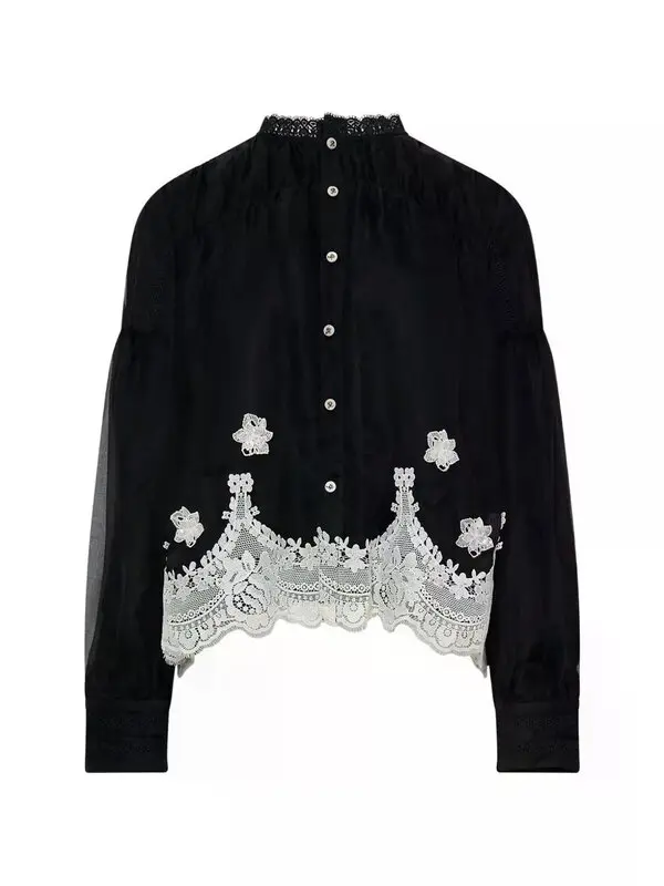 RENLI SU Lace-trim Blouse