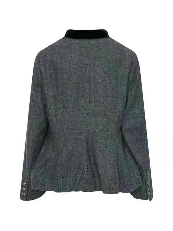 RENLI SU Herringbone-weave Blazer