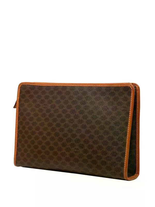Celine 2012 Macadam Coated Canvas Clutch Bag