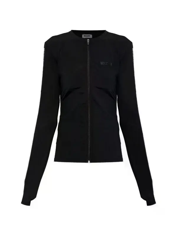 Moschino Logo-tape Zip-up Sweatshirt