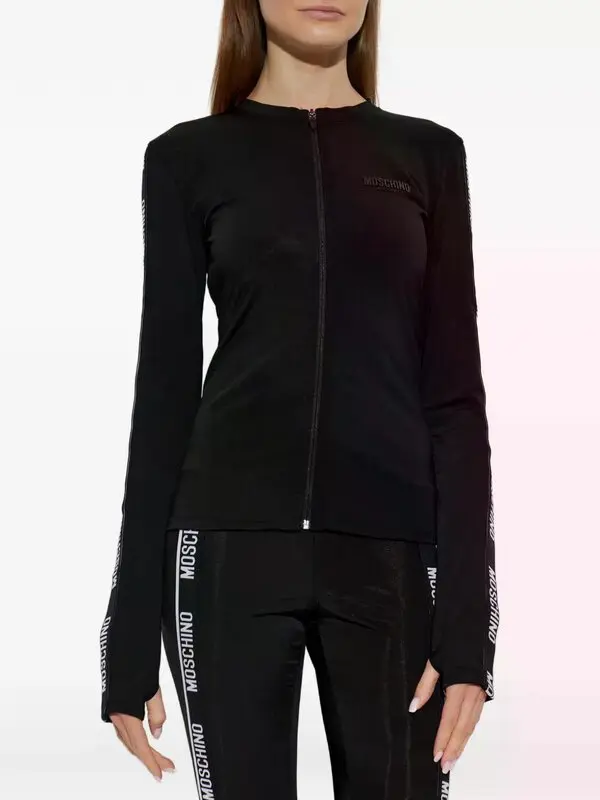 Moschino Logo-tape Zip-up Sweatshirt