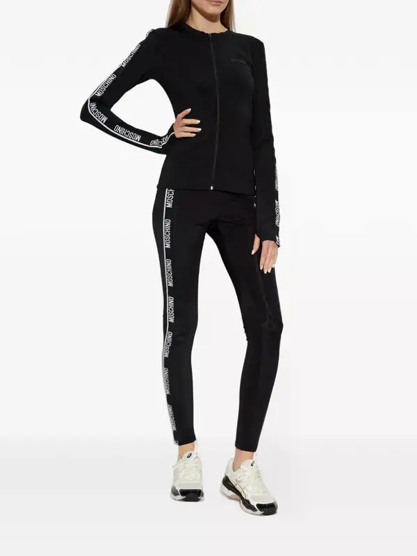 Moschino Logo-tape Zip-up Sweatshirt