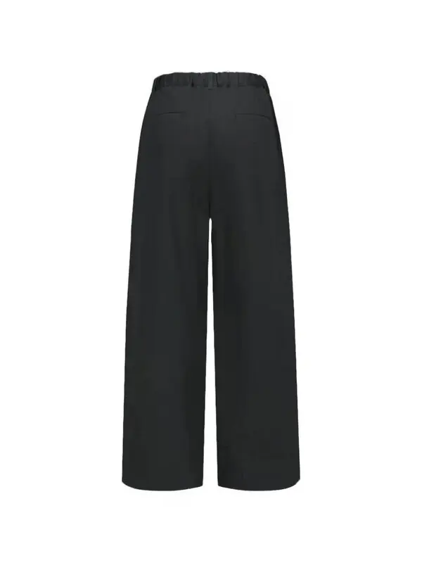 AMOMENTO Two-tuck Wide-leg Trousers