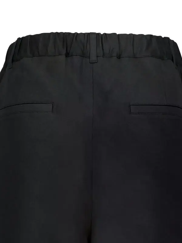AMOMENTO Two-tuck Wide-leg Trousers