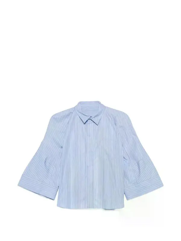 Sacai Vertical-stripe Flared-sleeve Shirt