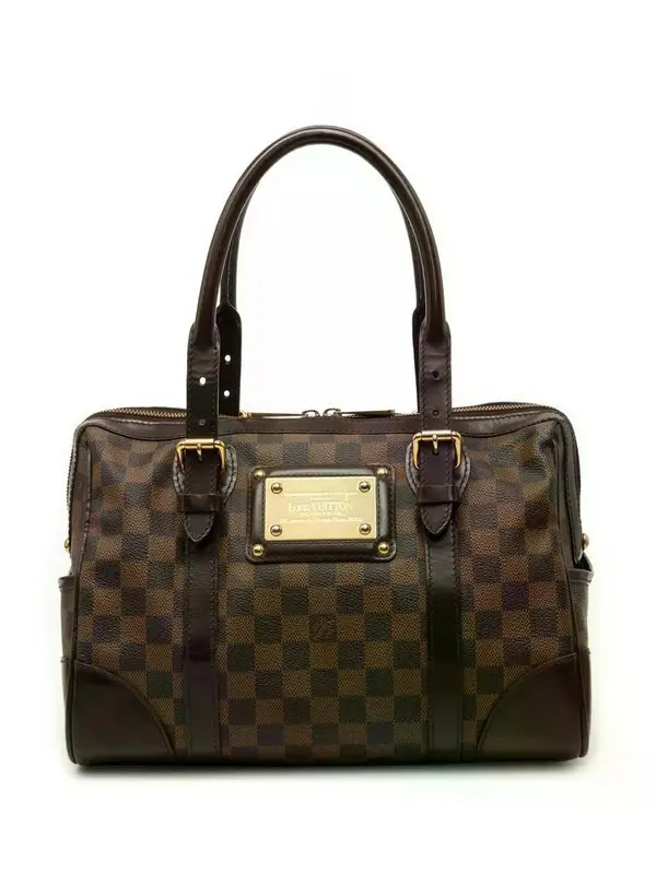 LOUIS VUITTON 2000-2020 Damier Ebene Berkeley Handbag - Brown