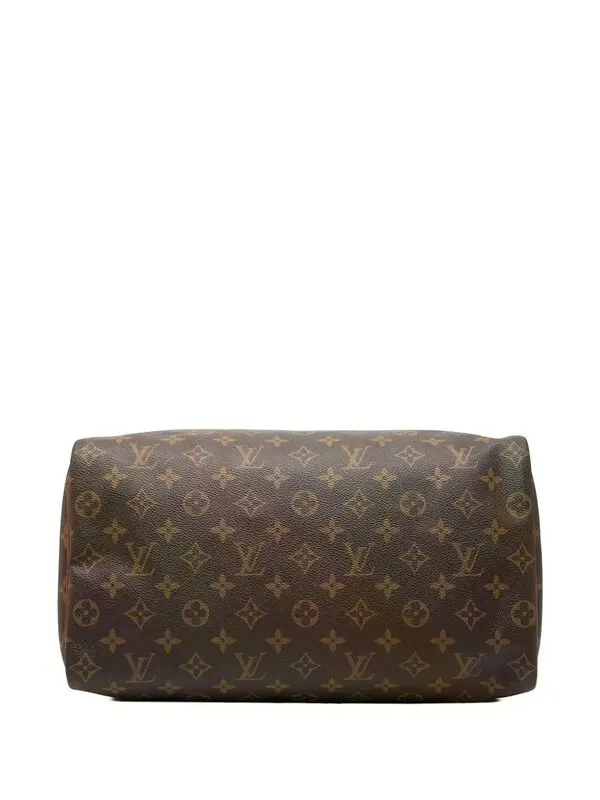 LOUIS VUITTON 1992 Monogram Speedy 35 Boston Bag - Brown