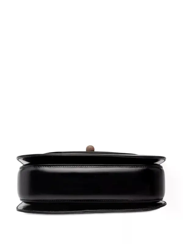 Gucci 2000-2015 Small Calfskin Bamboo Night Satchel - Black