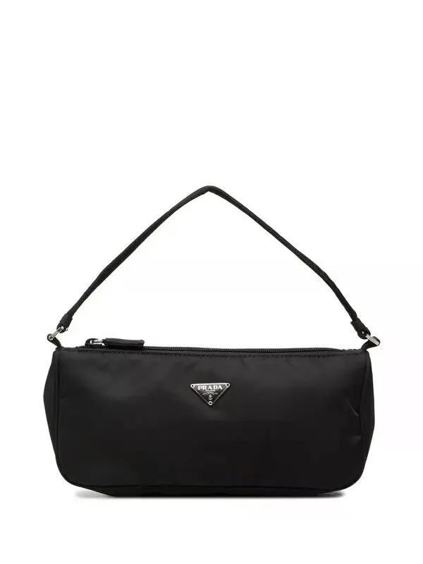 Prada 2000-2013 Tessuto Pochette Shoulder Bag - Black