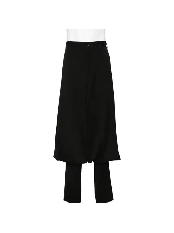 Comme Des Garçons Balloon-hem Layered Trousers