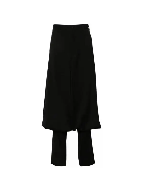 Comme Des Garçons Layered Draped Trousers