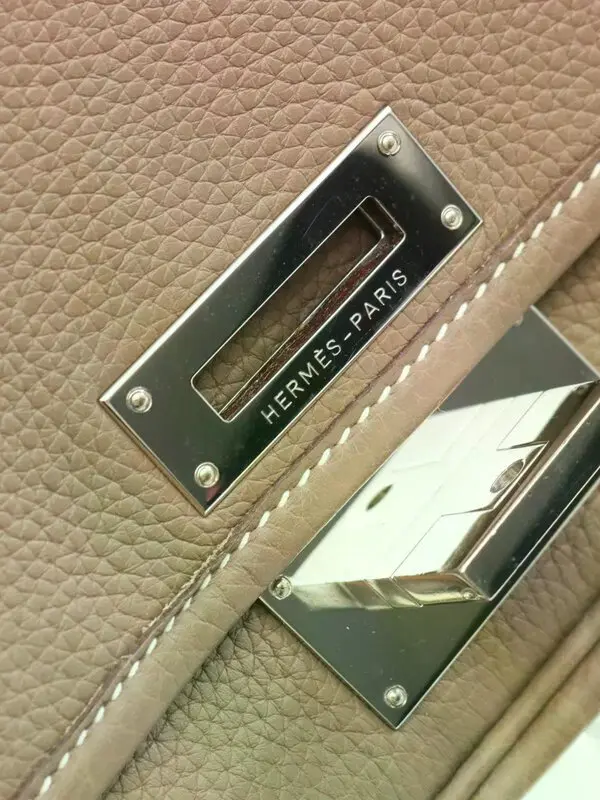 Hermès 2007 Clemence Victoria Messenger Satchel - Brown