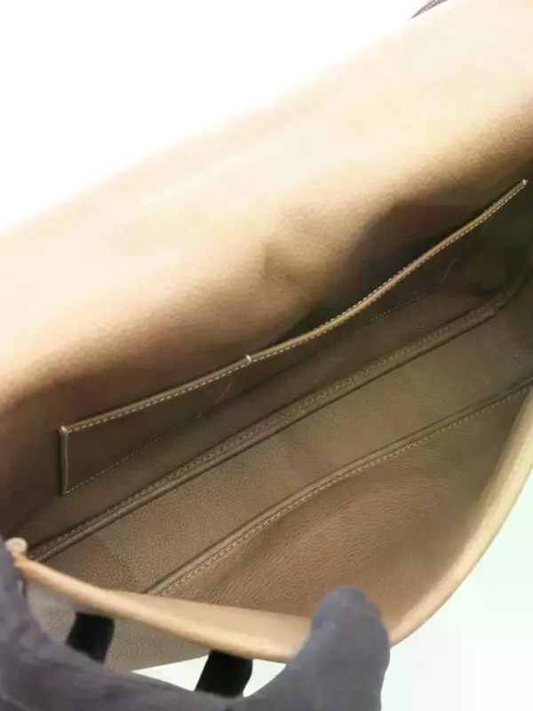 Hermès 2007 Clemence Victoria Messenger Satchel - Brown