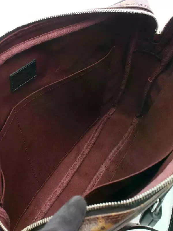 LOUIS VUITTON 2020-2026 Monogram Macassar Porte Documents Voyage Business Bag