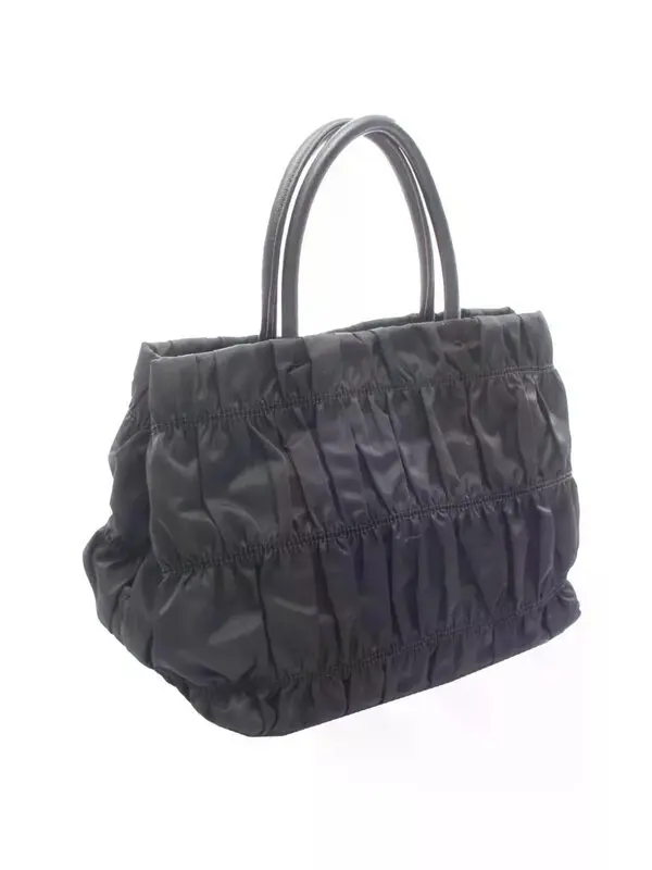 Prada 2013-2026 Tessuto Gaufre Bow Handbag