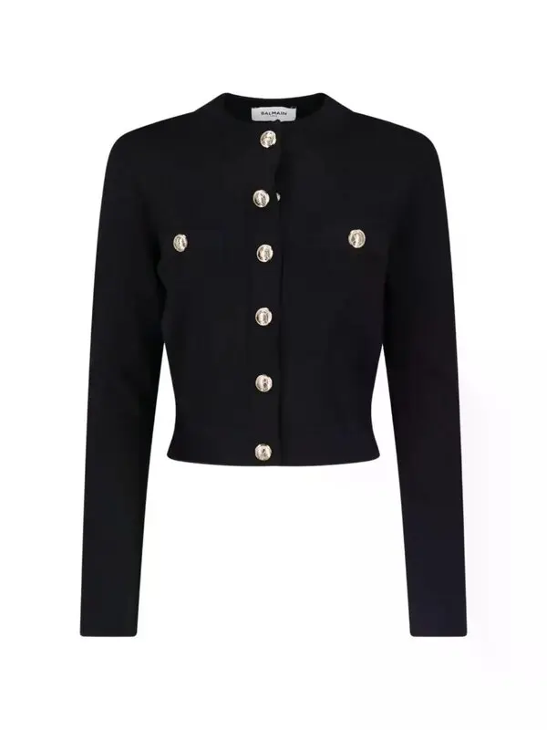 Balmain Embossed-button Cropped Jacket
