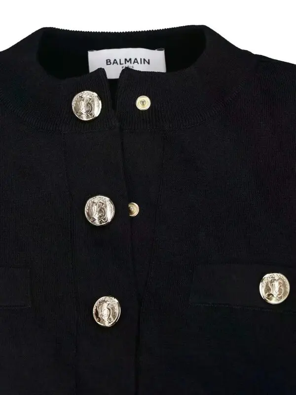 Balmain Embossed-button Cropped Jacket