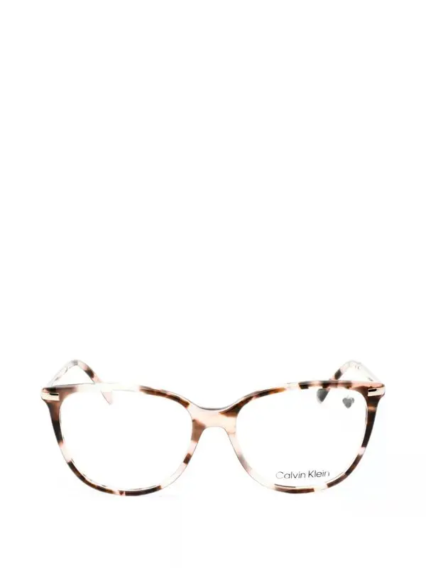 Calvin Klein Tortoiseshell-effect Cat-eye Glasses