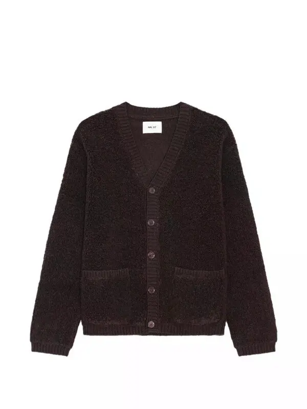 Nn07 Terry-fleece V-neck Cardigan